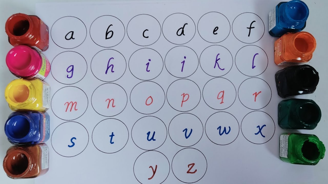 Preschool small abc reading and writing|Learn small Alphabets a to z ...