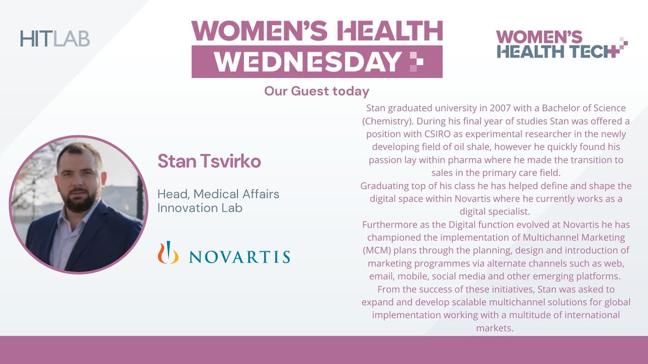 Women's Health Tech Wednesdays | Stan Tsvirko - YouTube