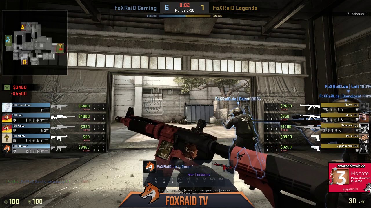 [CAST] FoXRaiD League #1 | Halbfinale | FoXRaiD Gaming vs. FoXRaiD Legends - YouTube