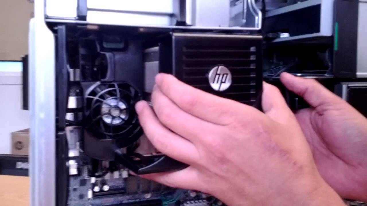 HP Z620 RAM cover replacement - YouTube