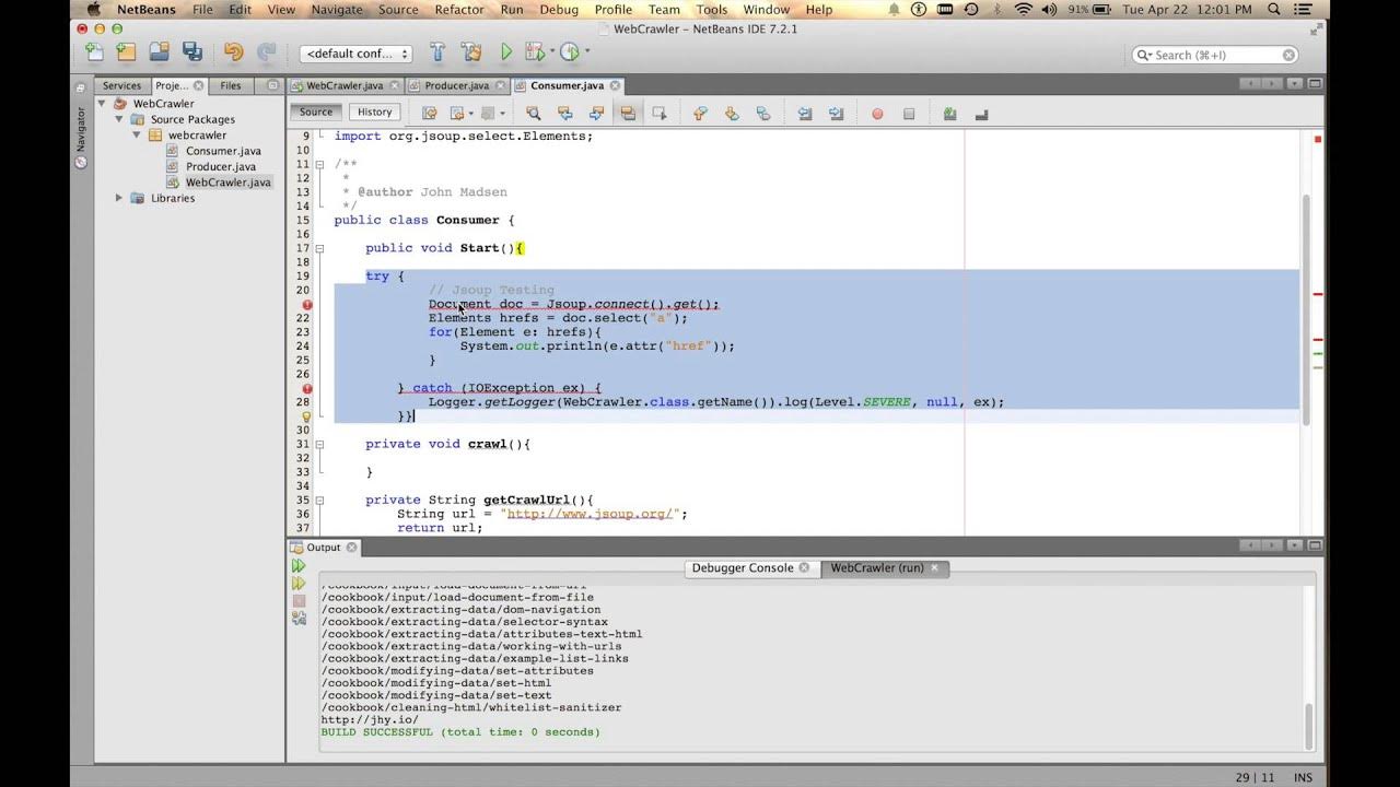 [How to Code,Make] Building a Web Crawler / Scraper using Java, JSoup, and MySQL - Part 1 - YouTube