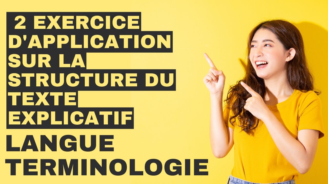 LANGUE TERMINOLOGIE I 2 Exercice d'application sur la structure du ...