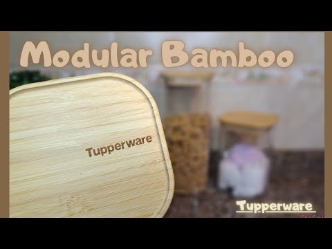 Modular bamboo 550ml/1,1Lt/1,9lt Tupperware ️🇦🇷 glass bambú - YouTube