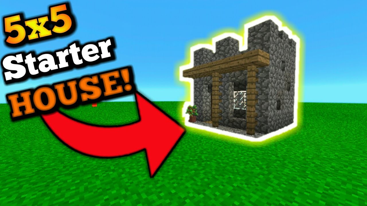 Easy 5x5 Minecraft House Tutorial for Beginners | Compact Starter Home ...