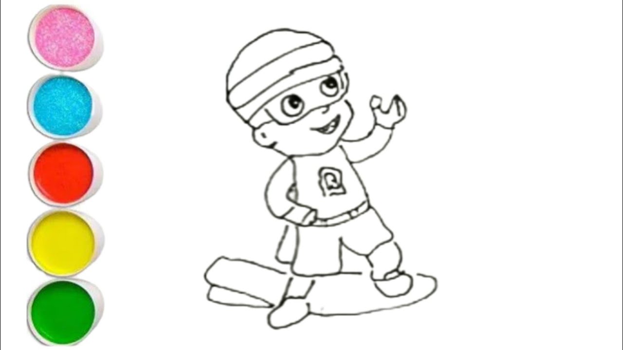 easy Mighty Raju drawing Mighty Raju drawings painting cute Mighty Raju ...