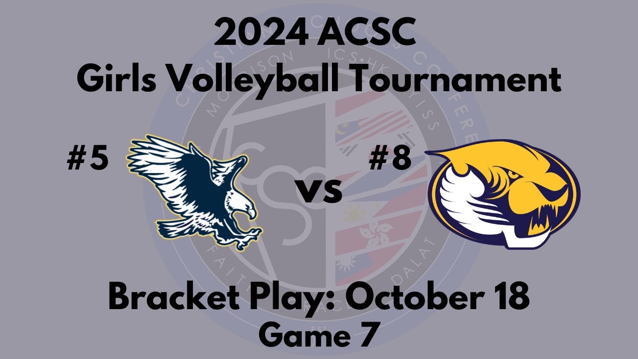 ACSC Girls Volleyball Tournament, ICS-BK vs Grace, Oct. 18, 2024 - YouTube