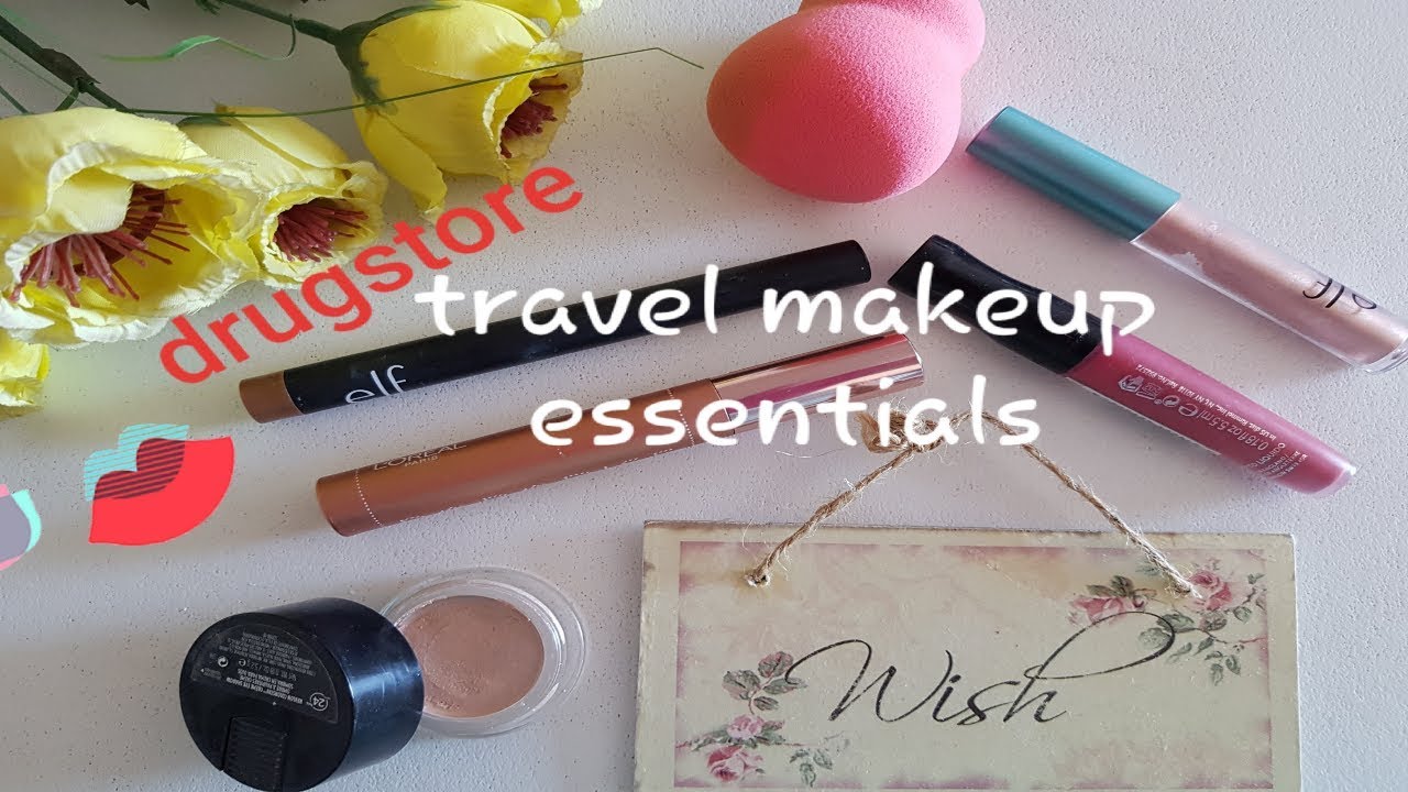 Drugstore Travel Makeup Essentials - YouTube