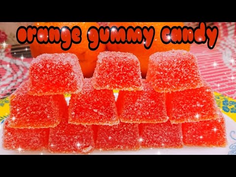 Orange Gummy Candy Recipe || Orange Jujubes Recipe #Short #Short_Video ...