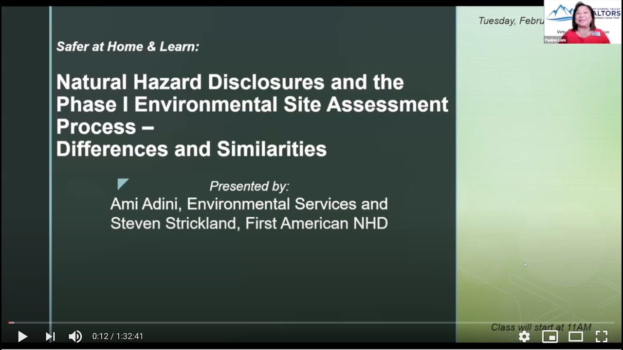 Natural Hazard Disclosures & the Phase I Environmental Site Assessment ...