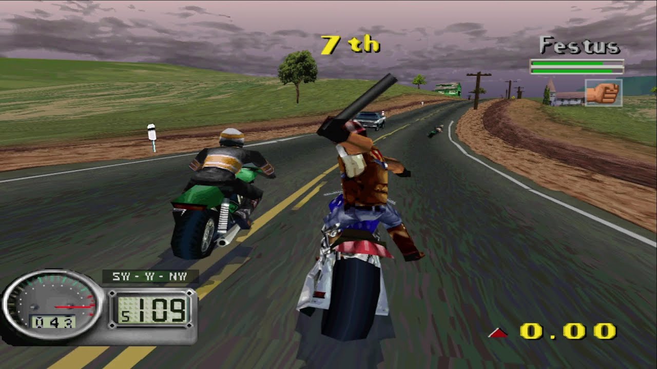 🏍️ Road Rash 3D PS1 Gameplay - High-Speed Chaos & Epic Crashes! 💥 - YouTube