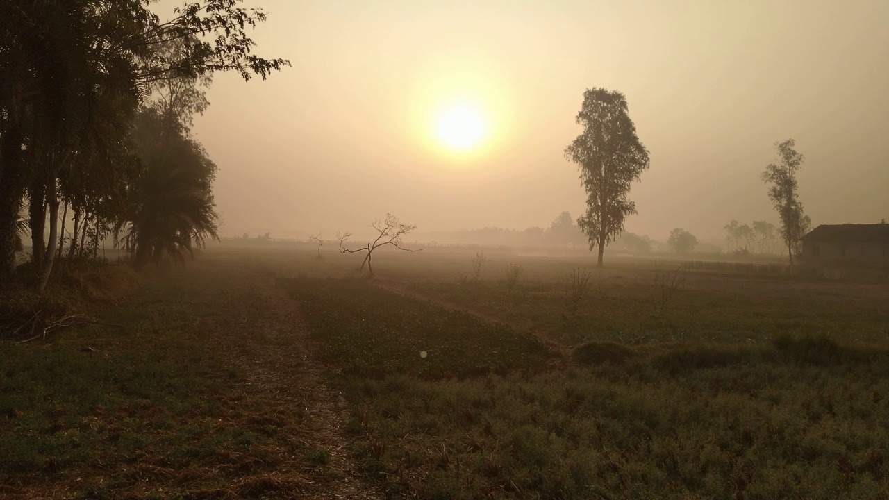 Indian Village Morning Frame || Beautiful Sunrise - YouTube
