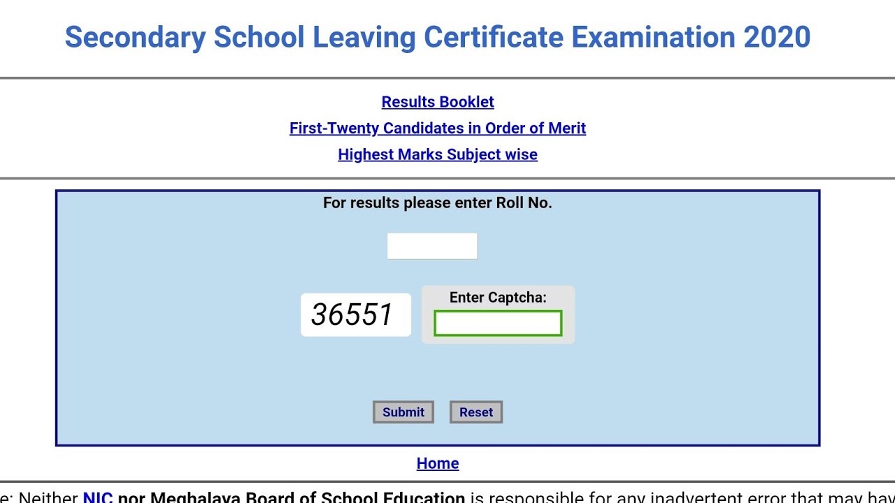 MBOSE Meghalaya Board 10th (SSLC) Result 2020 Check?? How to check ...