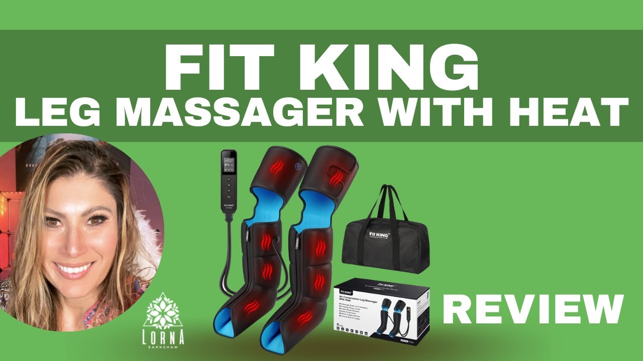 FIT KING Leg Massager with Heat for Circulation Upgraded Full Leg and ...