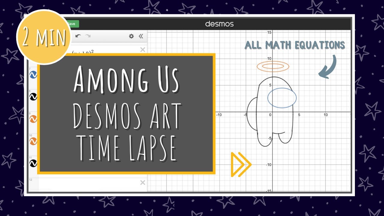 Using Math to Draw the AMONG US ANGEL HALO Character | Desmos Art ...