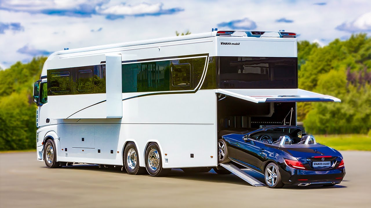 Top 5 Most Luxurious Buses In The World | Motorhome Buses - YouTube