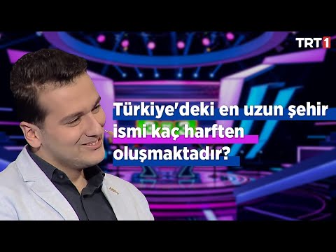 Türkiye'deki en uzun şehir ismi kaç harften oluşmaktadır? - Enes Nuralp - 3'te 3 - TRT 1