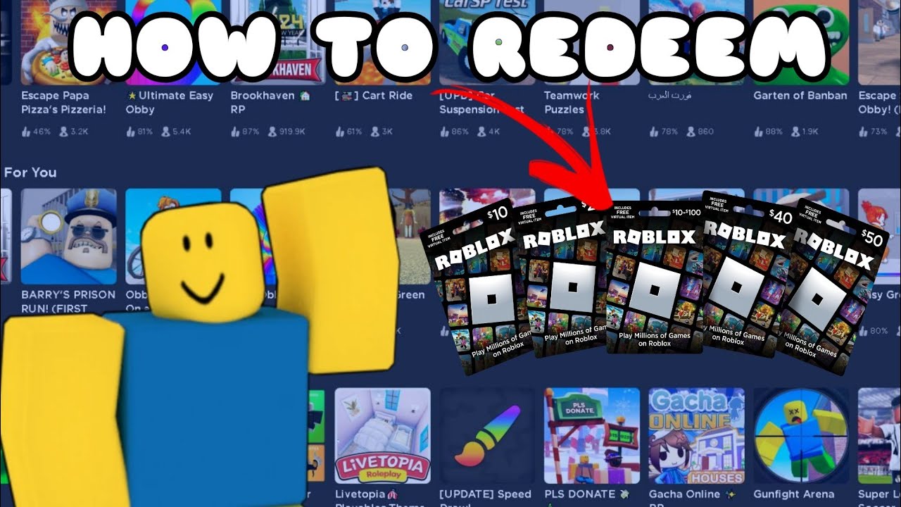 How to Redeem Robux Gift Card (2024) - YouTube