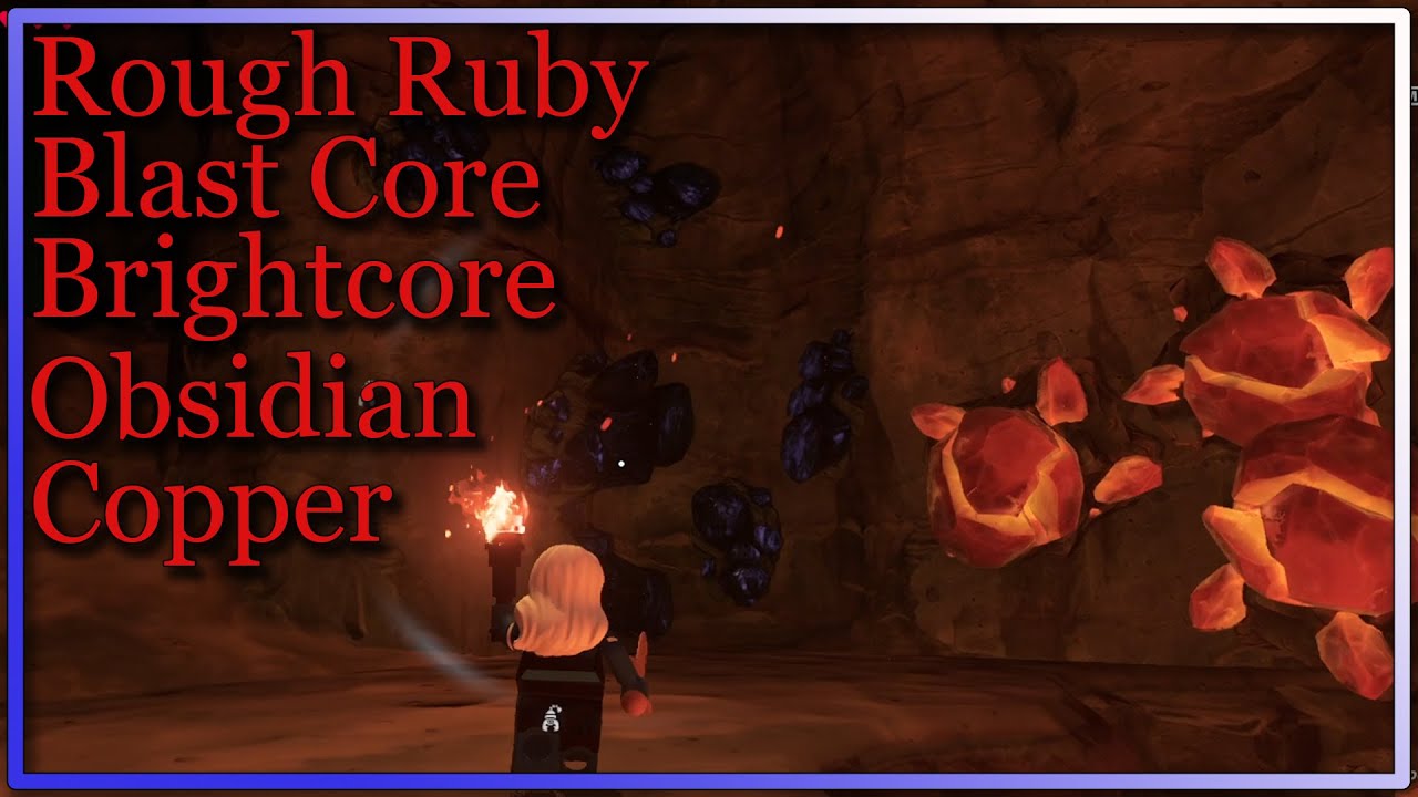 How To Find Obsidian Copper Brightcore Rough Ruby And Blast Core In ...