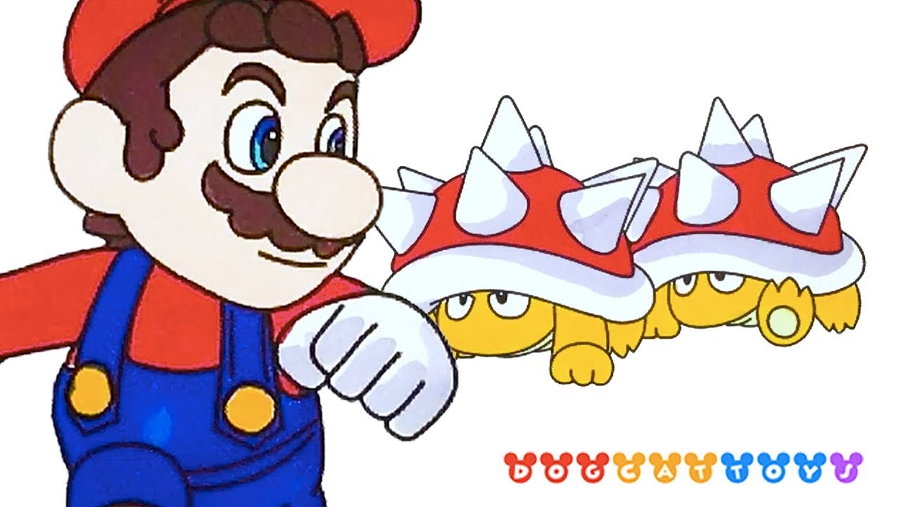 Speed Drawing Super Mario Odyssey, Spiny | Drawing Coloring Pages ...