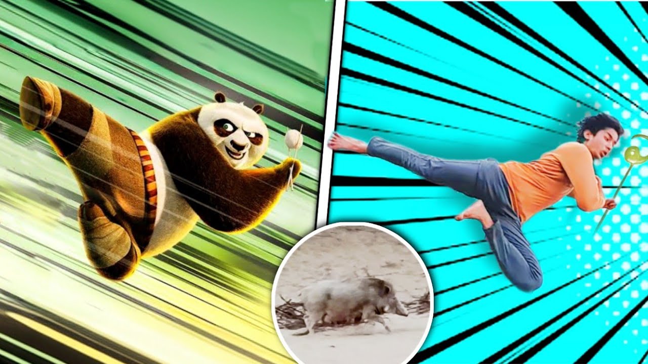 Kung Fu Panda Stunt IN REAL LIFE Challenge🔥(चैलेंज के बीच क्या हो गया😱 ...