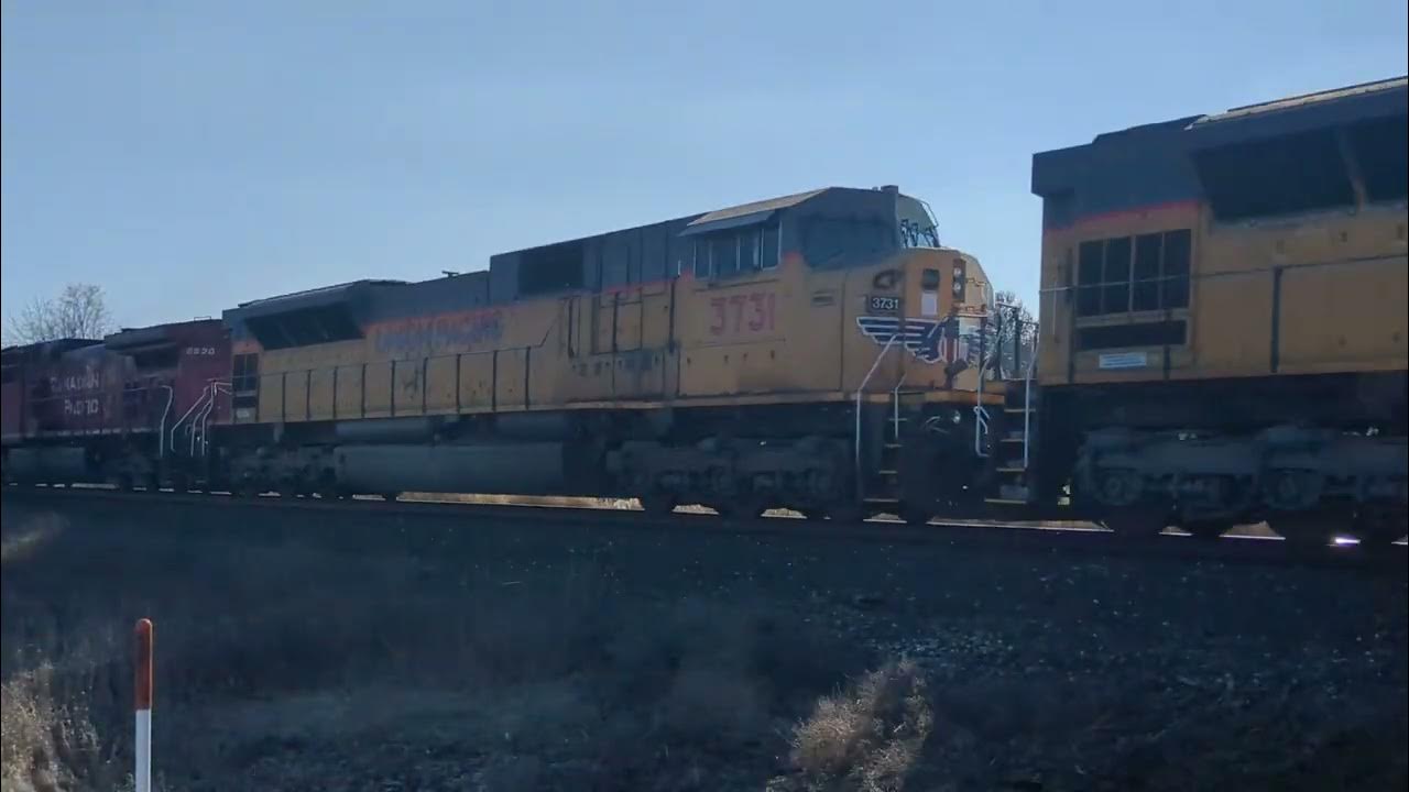 CP ex-UP SD90/43MACs in transit on CPKC 260 2/3/24 - YouTube