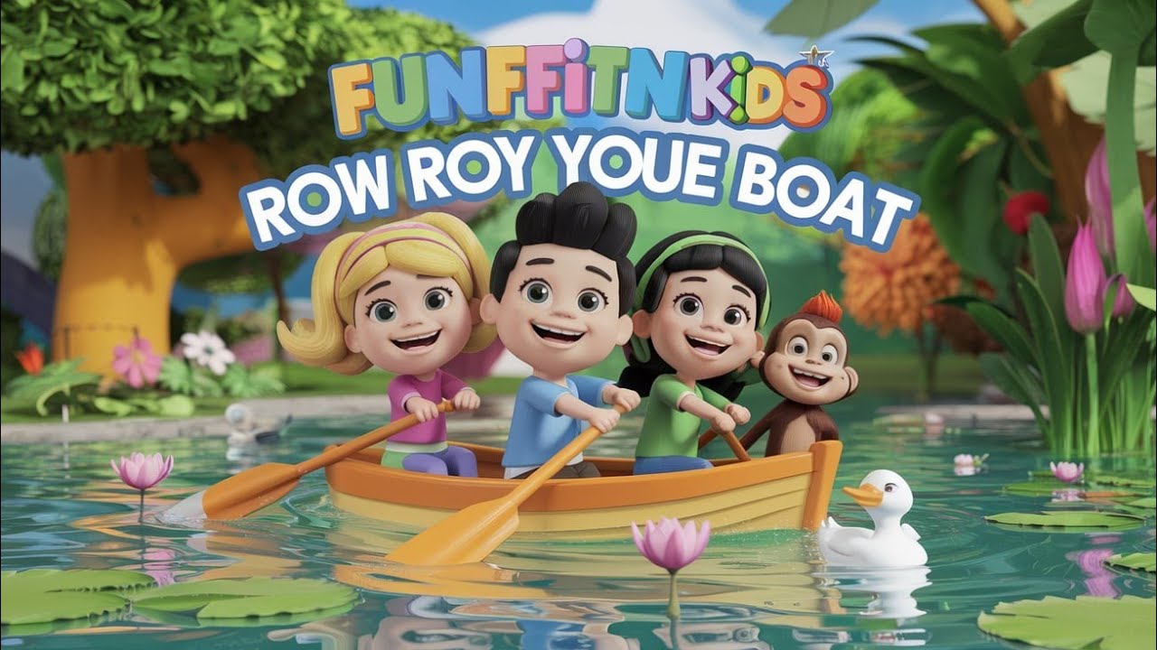 Row Row Row Your Boat | Fun Animated Kids Song | classic nursery rhymes ...