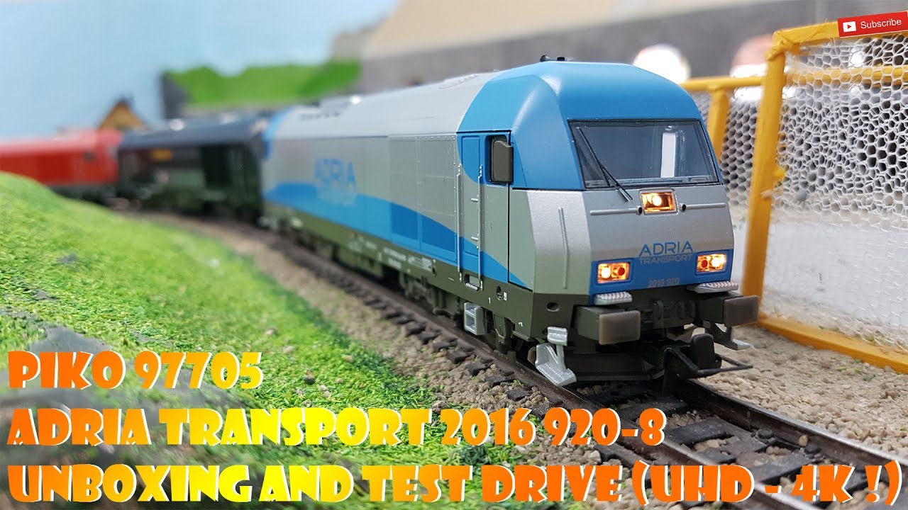 PIKO 97705 Adria Transport 2016 920 8 UNBOXING and TEST DRIVE (UHD - 4K ...