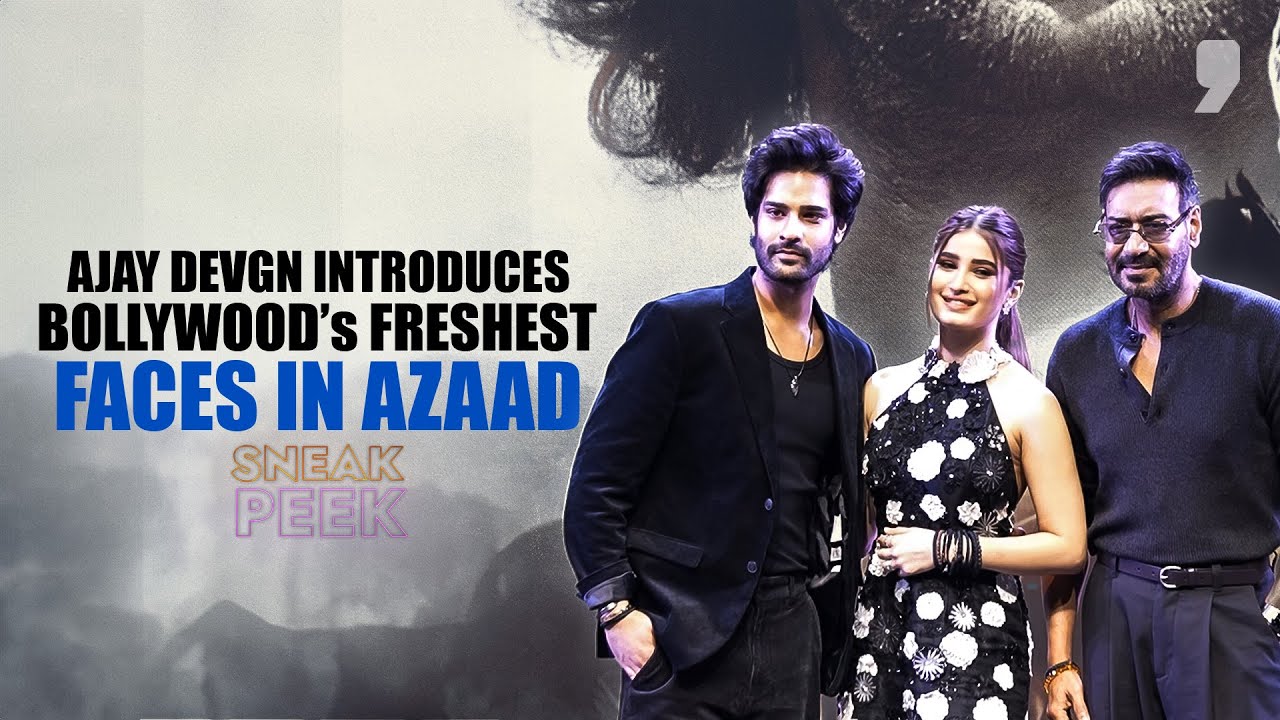 Azaad Launch: Ajay Devgn Launches Aman Devgan & Rasha Thadani | Sneak ...