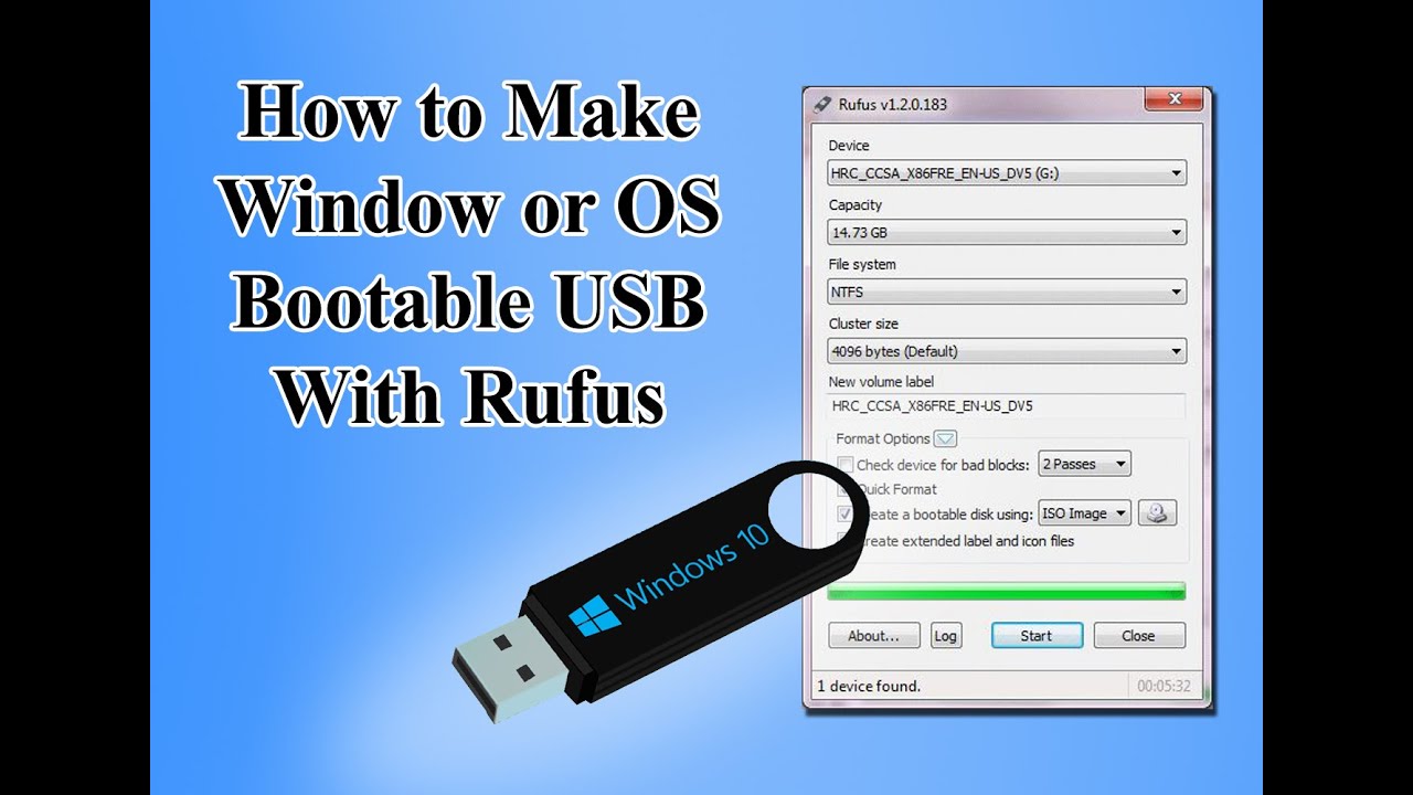 How to Make Window XP, 7, 8, 10 or OS Bootable USB With Rufus - YouTube