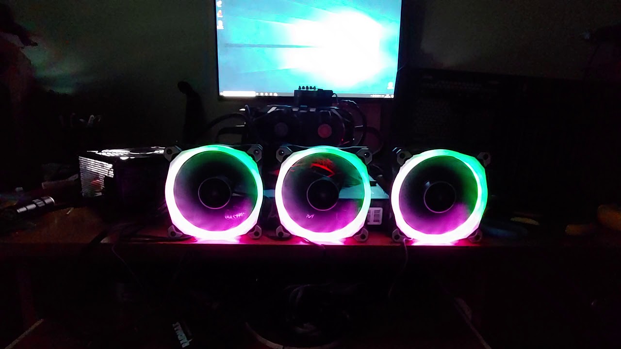 RAIDMAX NV-R120FBR3 ADDRESSABLE RGB LED FANS - TEST! - YouTube