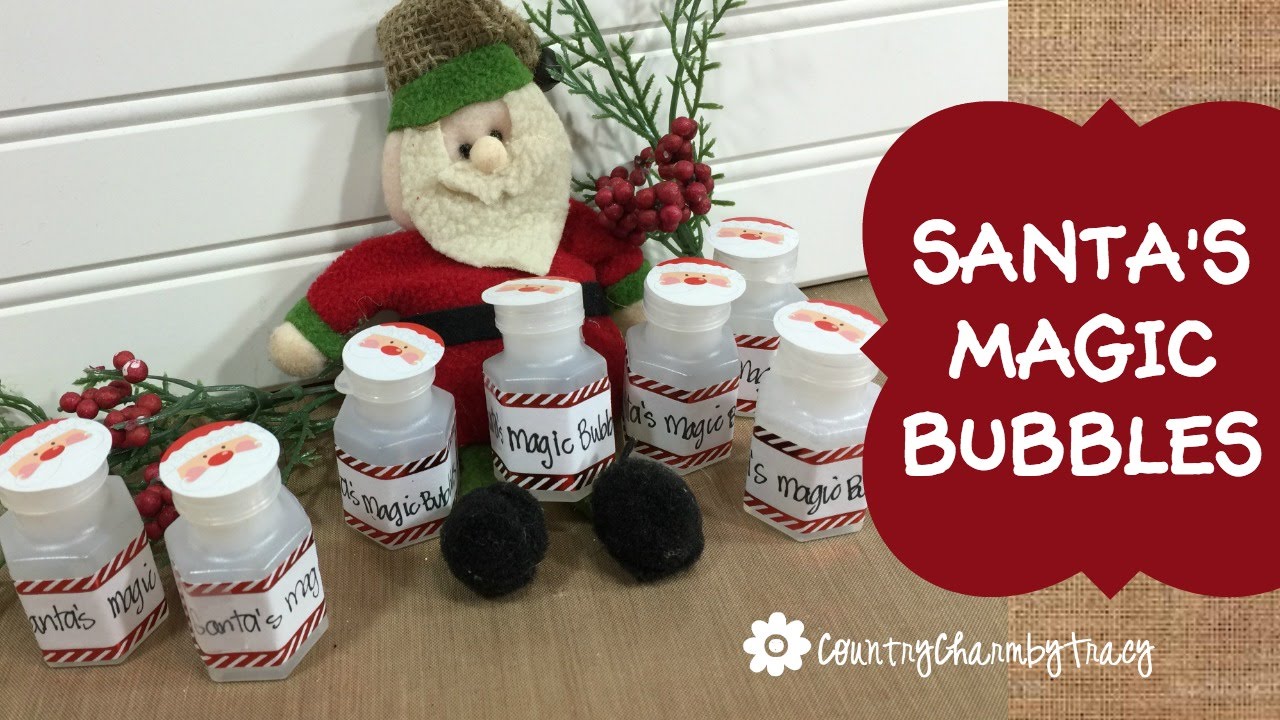 Santa's Magic Bubbles Simple Christmas Party Favor - YouTube
