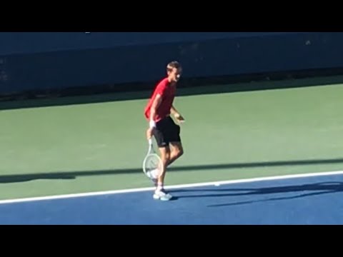 Daniil Medvedev US Open Serve Practice - YouTube