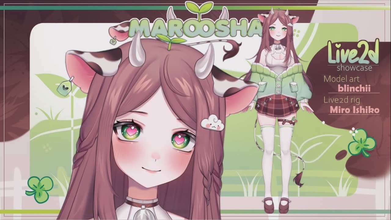 「Live2D」Vtuber Maroosha Showcase - YouTube