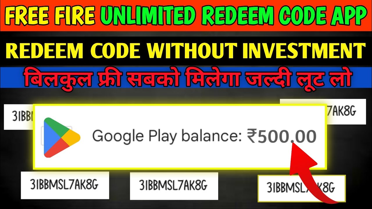 Free Redeem Code | Free Redeem Code App | Free Google Play Redeem Code ...