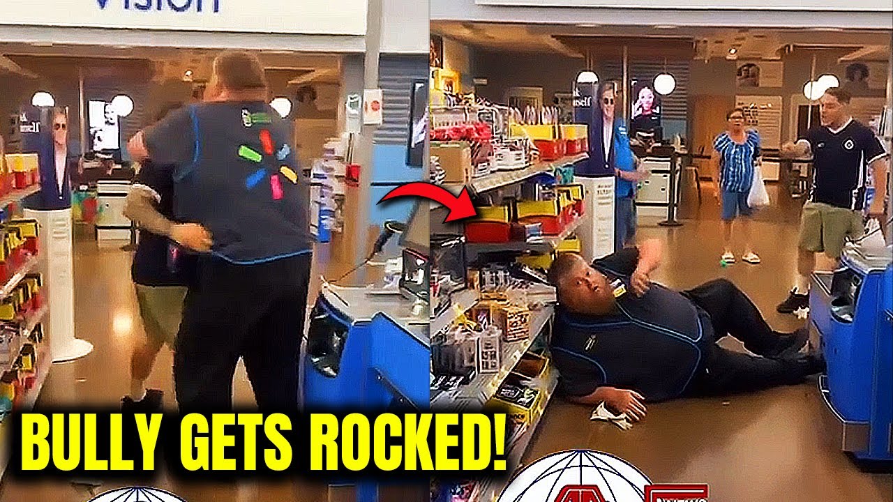 HUGE BULLY Messes With The Wrong Guy & Gets ROCKED! - YouTube