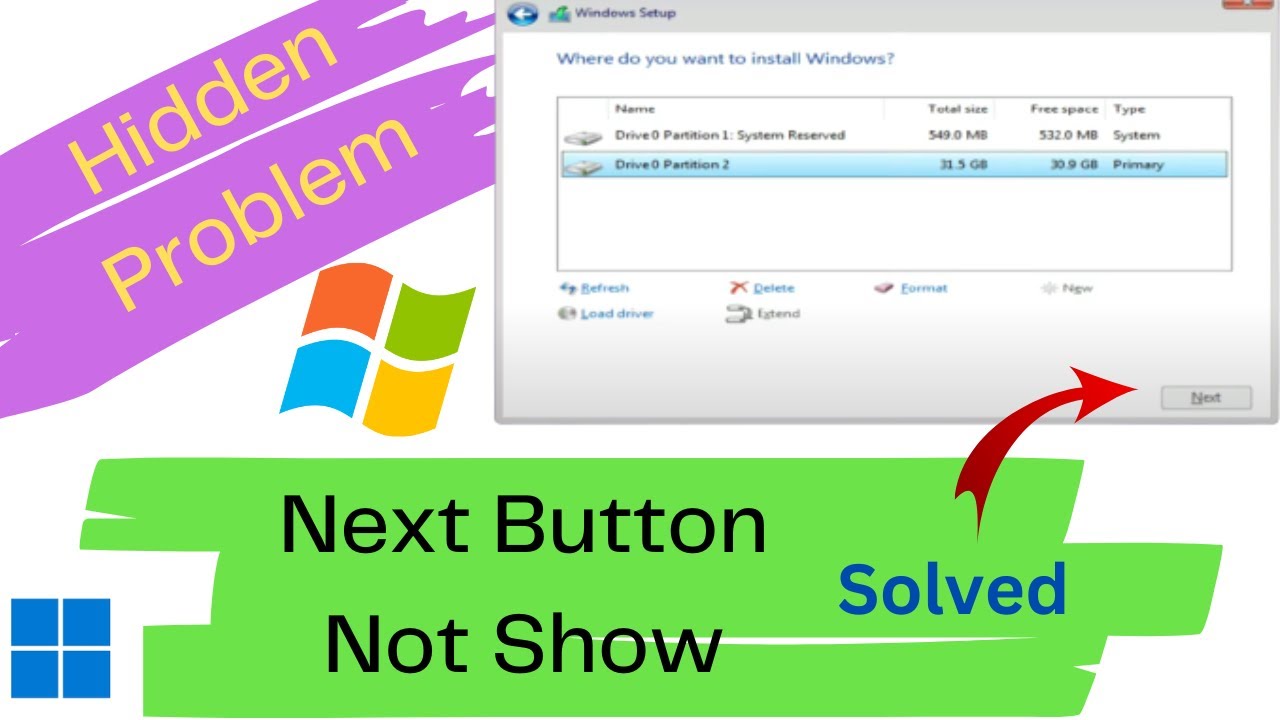 "how To Solve The Hidden Next Button During Windows 10 Installation ...