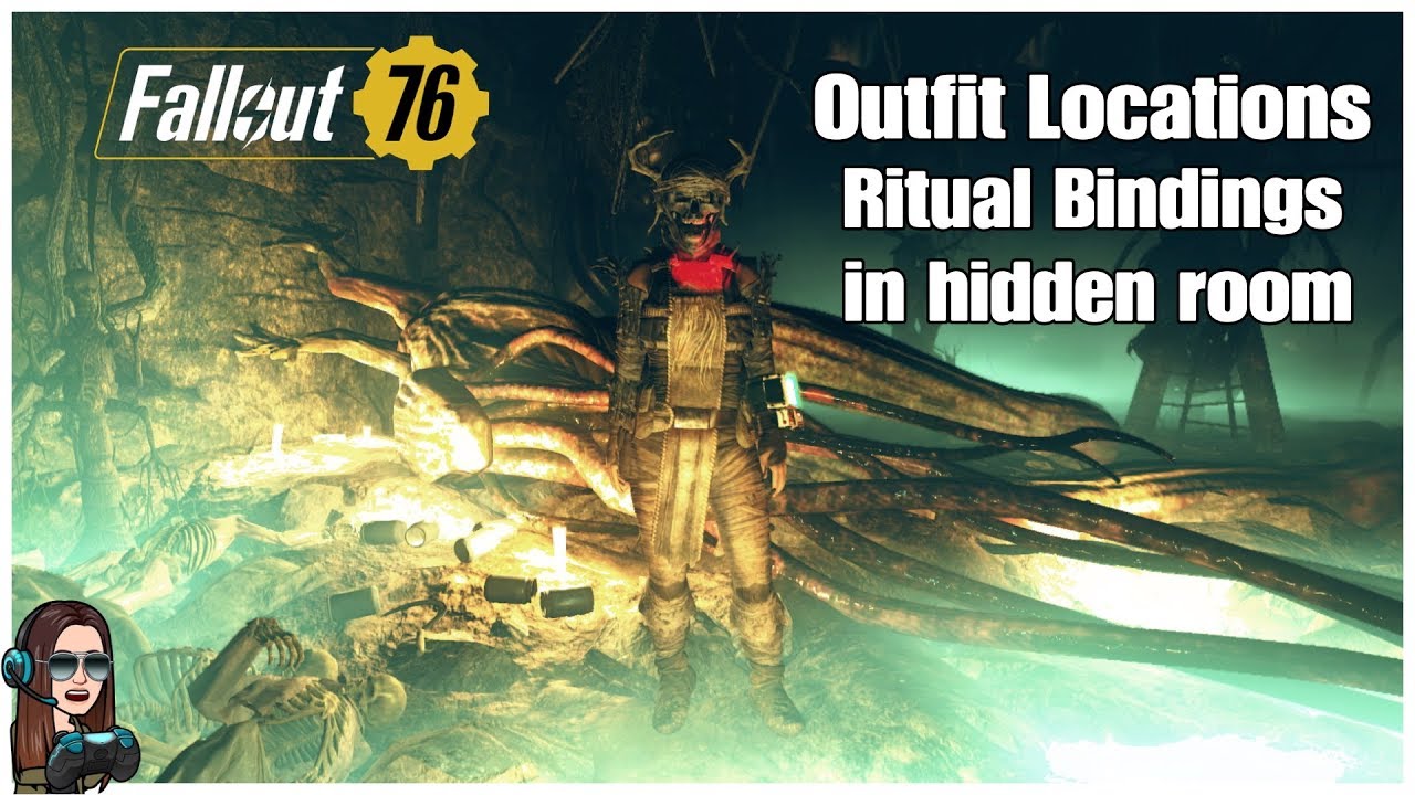Fallout 76 Outfit Locations - Ritual Bindings in Secret room - YouTube