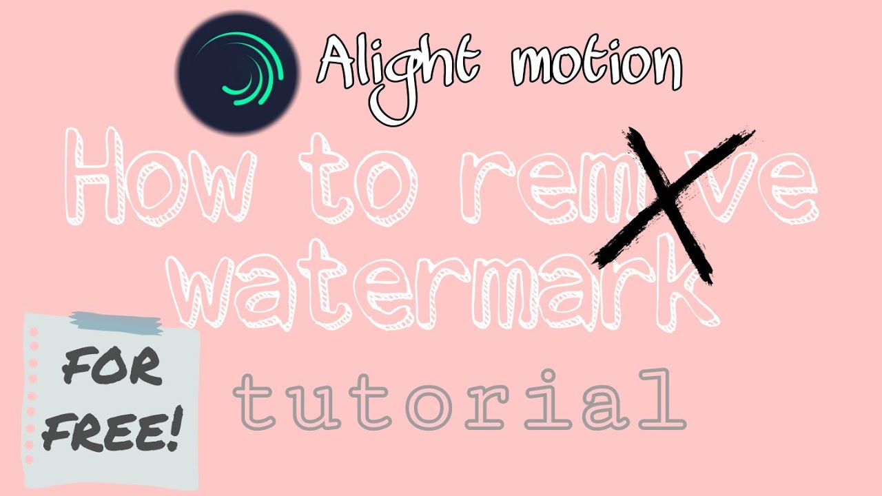 HOW TO REMOVE WATERMARK ON ALIGHT MOTION | TUTORIAL - YouTube