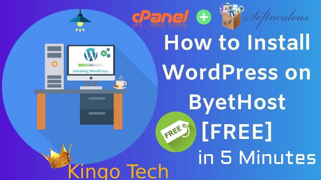 How to Install WordPress on Byet Host with Unlimited Free Hosting In 5 ...