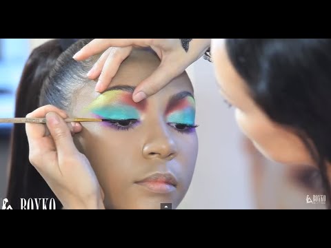 ETHNIC ART-MAKE-UP. AFRICAN FACE TYPE.