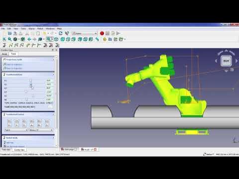 freeCAD robot IR125 - YouTube
