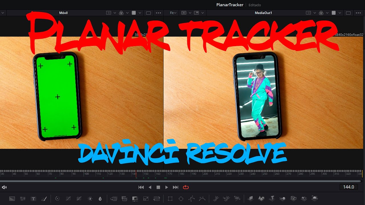 Planar Tracker Davinci Resolve. Ejemplos - YouTube