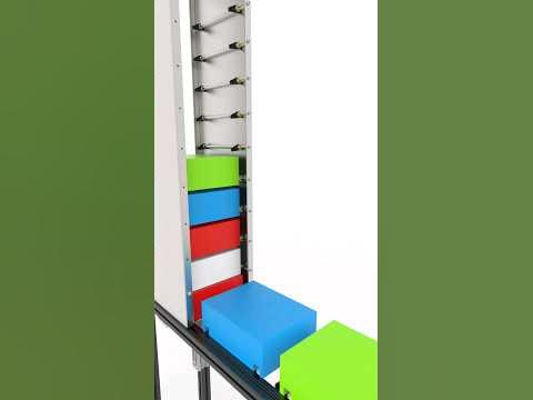 Box Stacking Mechanism Design and Animation | Solidworks | Keyshot ...