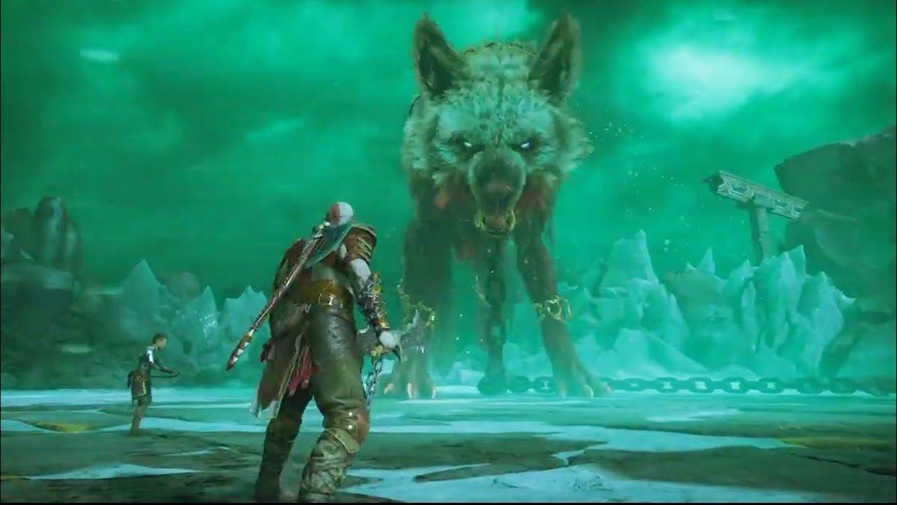 God of War Ragnarök Part 30 Giant Wolf Fight - Garm Wolf - Fenrir - YouTube