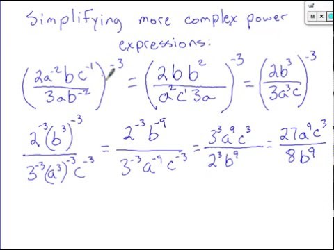 Simplifying Power Expressions - YouTube