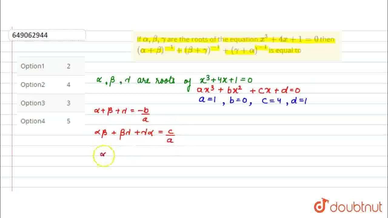 if-alpha-beta-gammaare-the-roots-of-the-equation-x-3-4x-1-0-then