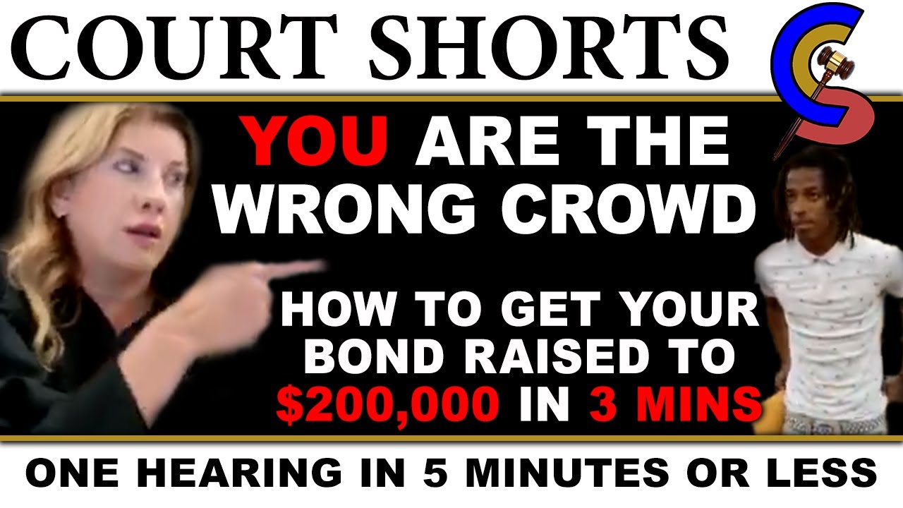 Judge To Young Buck: Pull Up Your Pants And Go With The Bailiff - YOU Are The Wrong Crowd! - YouTube