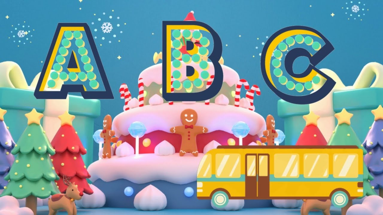 The Wheels On The Bus |ABC Song | ABC Phonics Song Nursery Rhymes ...