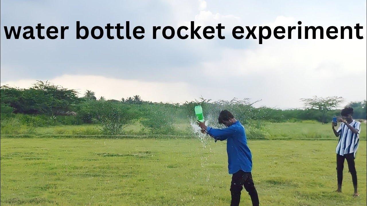 water bottle rocket experiment 🚀 - YouTube