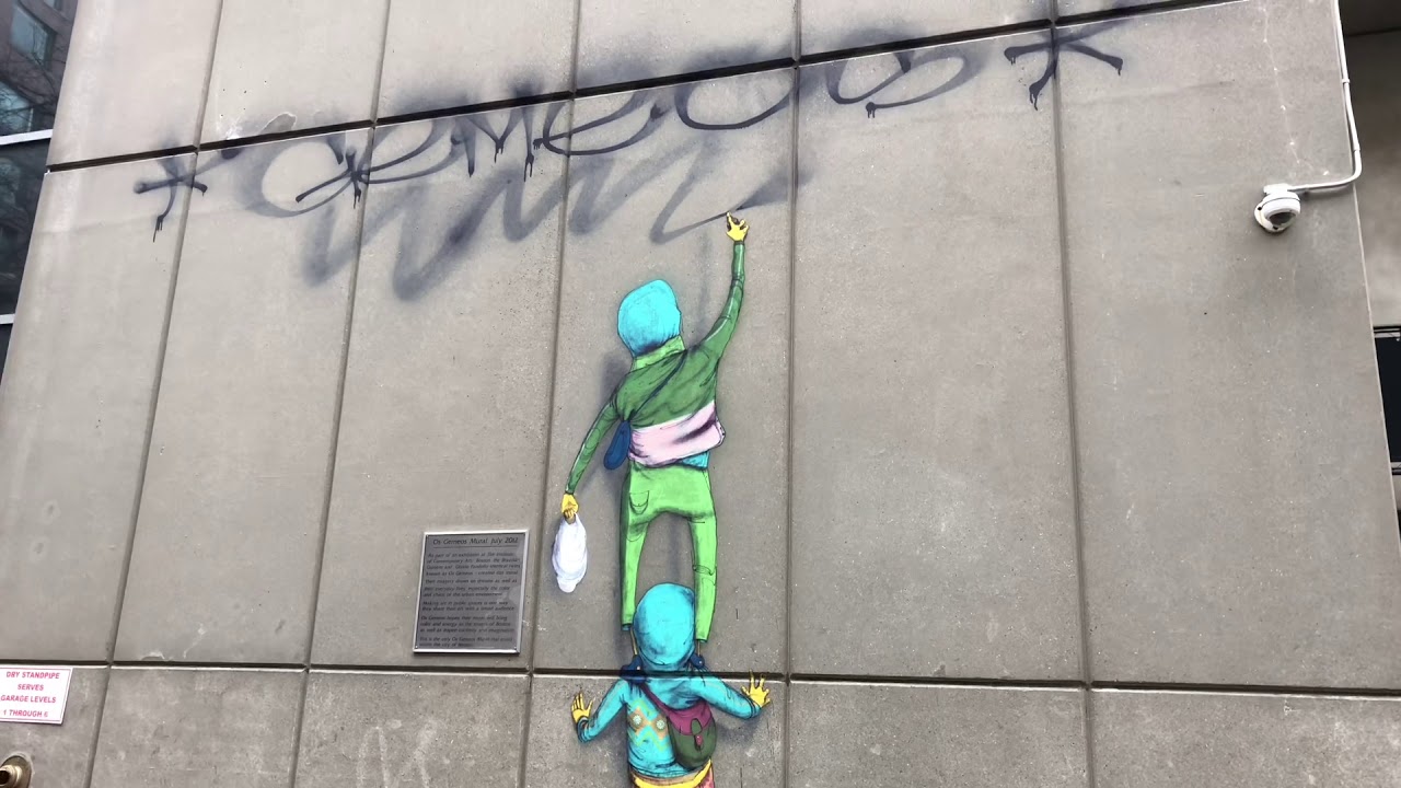 Imagine great Boston Street Art Mural Graffiti - YouTube